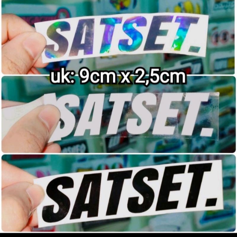 Jual stiker racing cutting tulisan satset viral ter murah cod | Shopee ...
