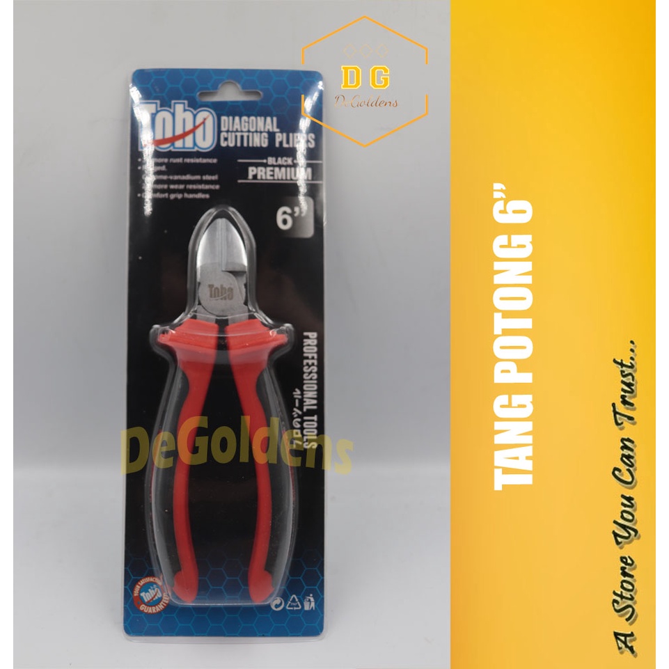 Jual TANG POTONG TOHO 6" / TANG POTONG TOHO BLACK PREMIUM | Shopee ...