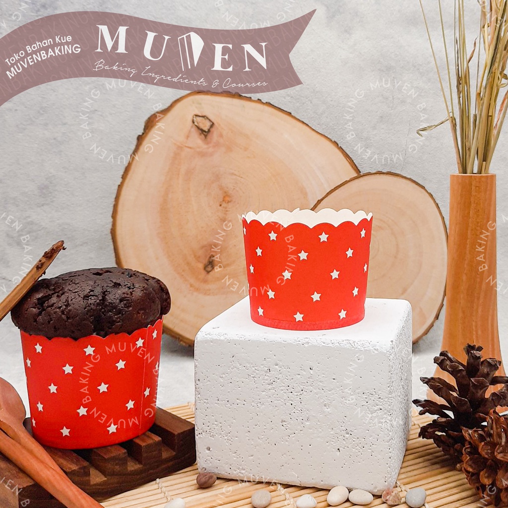 Jual 25 PCS PAPER CASE ROTI ( CUP MUFFIN BULAT MED ) KERTAS BAKING ...