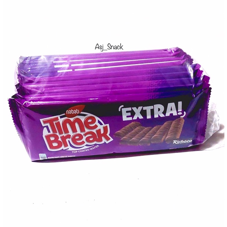 Jual Nabati Time Break Extra, Wafer Salut Cokelat Paduan, Chocolate ...