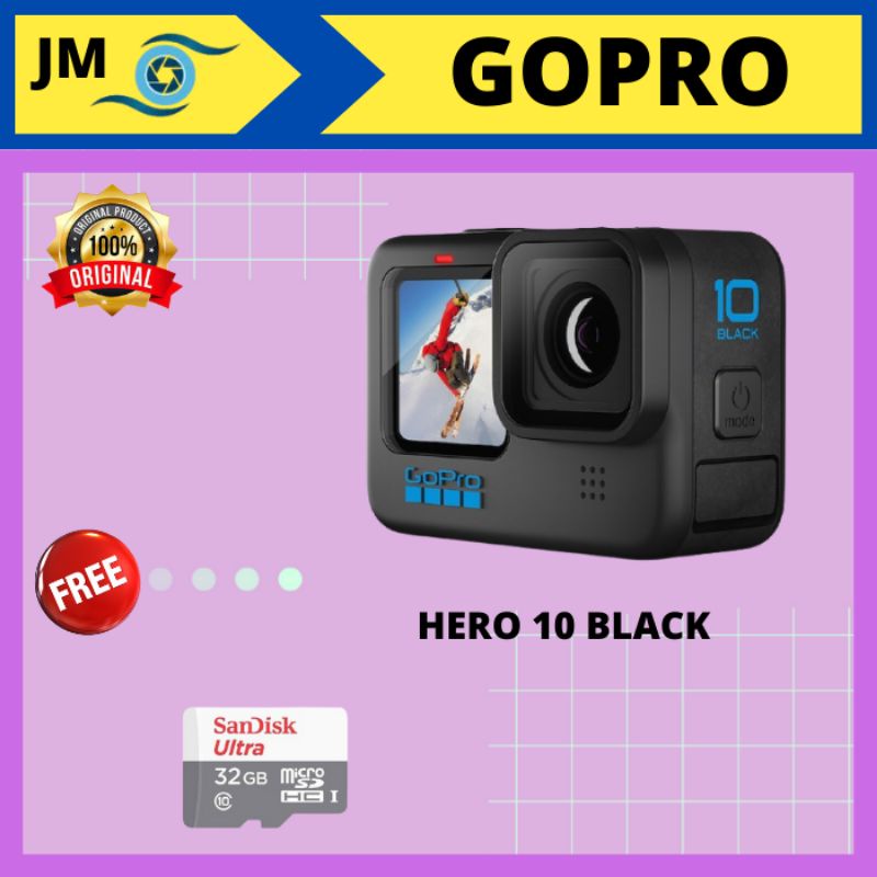 Jual Go Pro Hero 10 Black Edition 5K | Shopee Indonesia