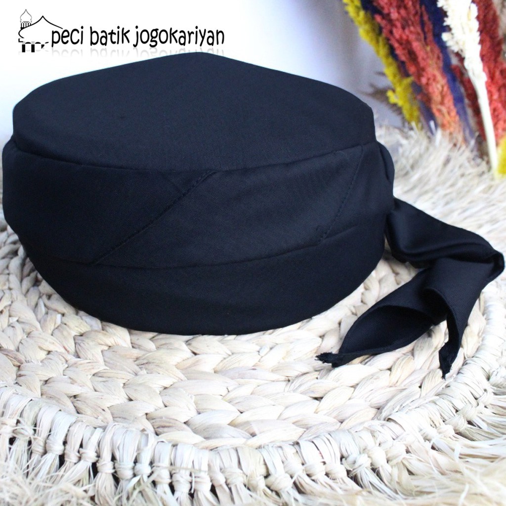 Jual Peci Batik Jogokariyan Terbaru Motif Kopiyah Polos Warna Hitam COD ...