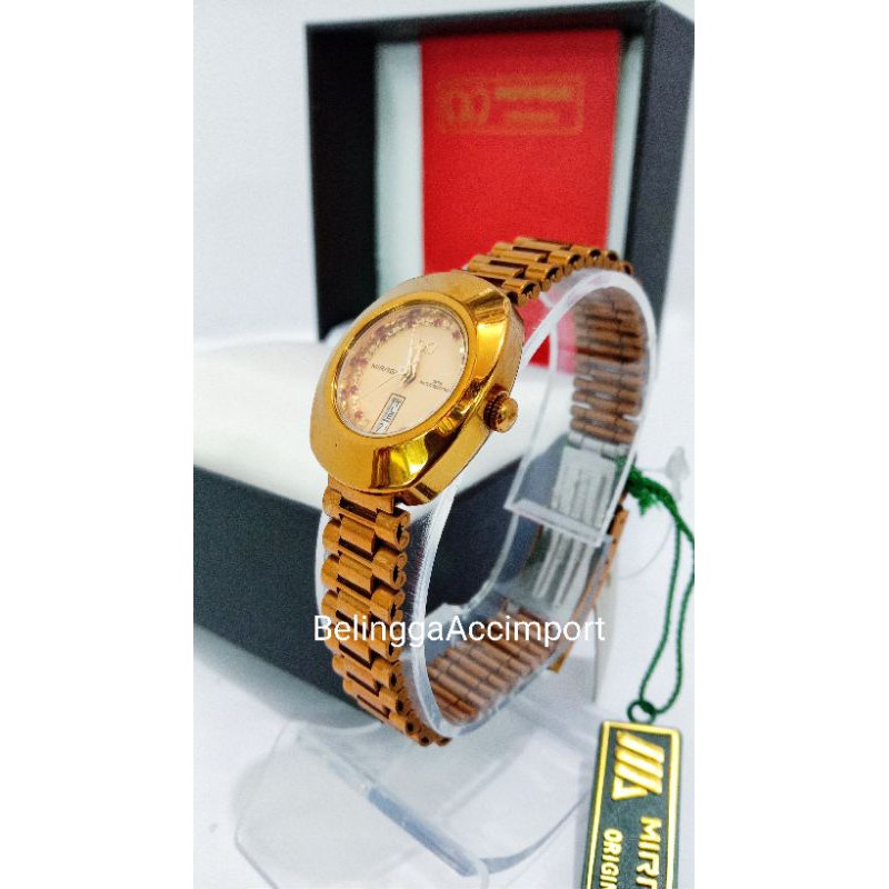 Jual JAM Tangan Rantai wanita 100% original MIRAGE | Shopee Indonesia