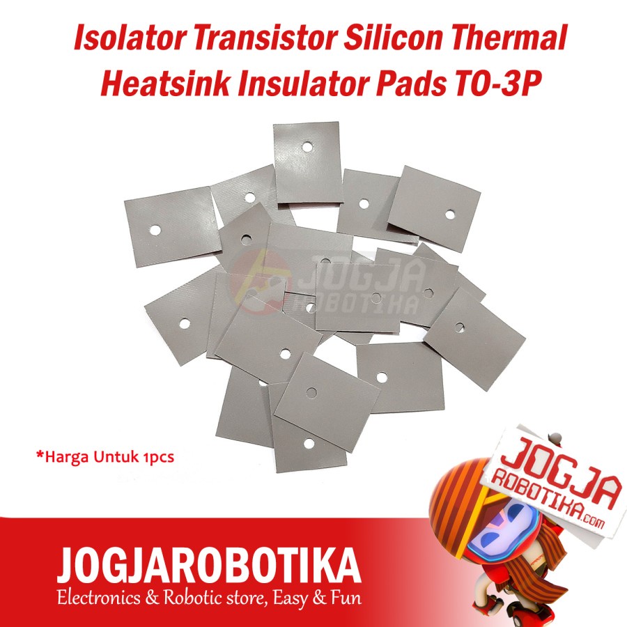 Jual Isolator Transistor Silicon Thermal Heatsink Insulator Pads TO-3P ...