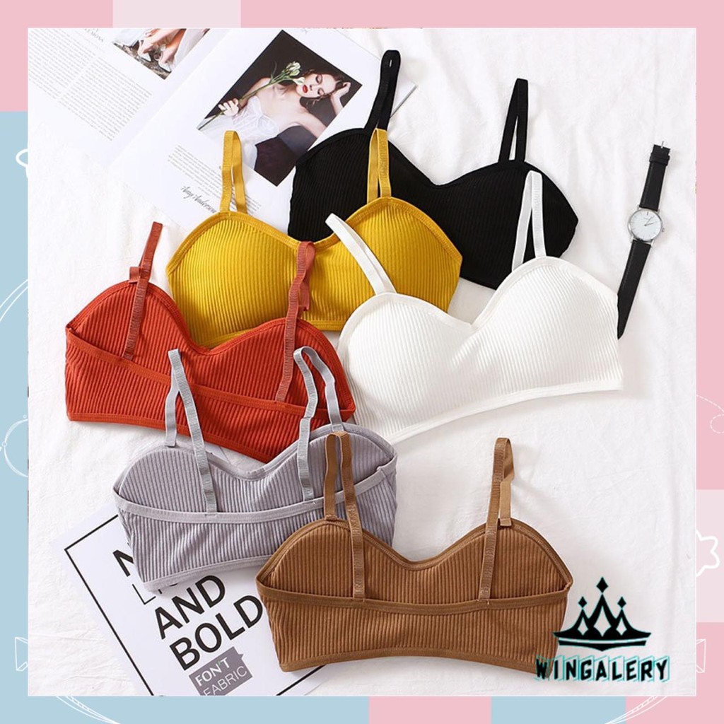 Jual WINGALERY BH Bra Wanita Tanpa Kawat Bahan Halus Pakaian Dalam ...