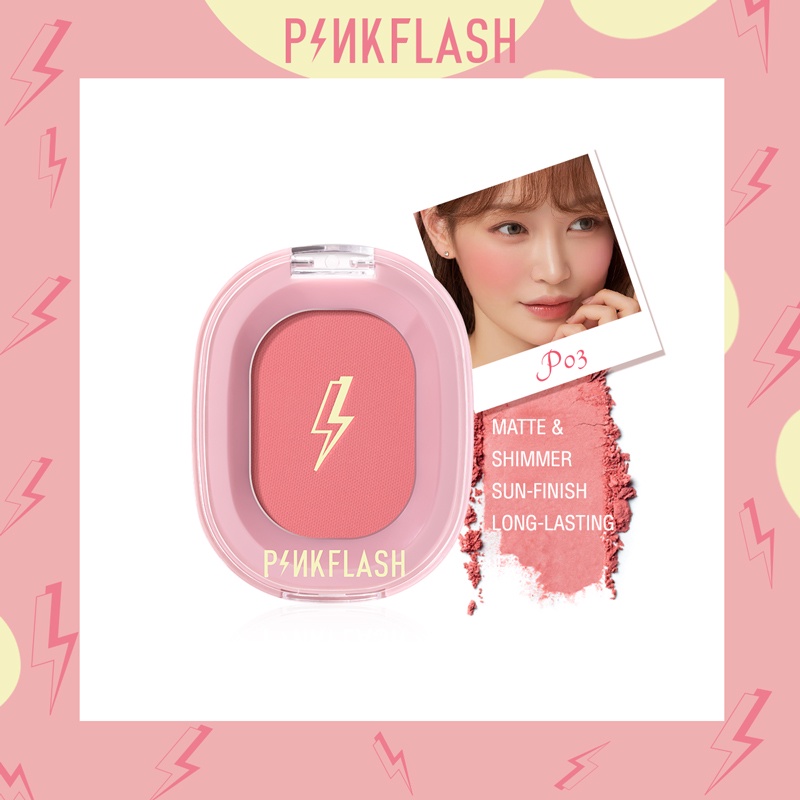 Jual PINKFLASH Blush On Matte Shimmer Cheek Makeup -9 Colors | Shopee ...