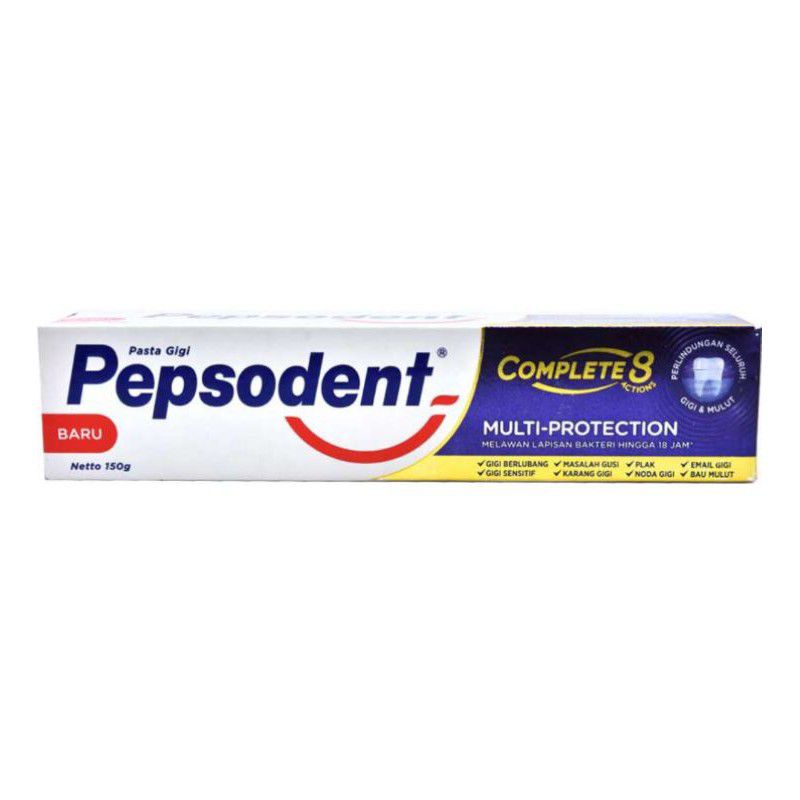 Jual Pepsodent Complete 8 Multi Protection 150 gr | Shopee Indonesia