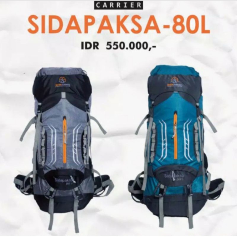 Jual Tas Gunung Carrier Seven Summits Sidapaksa 80L Grey Original Resmi | Shopee Indonesia