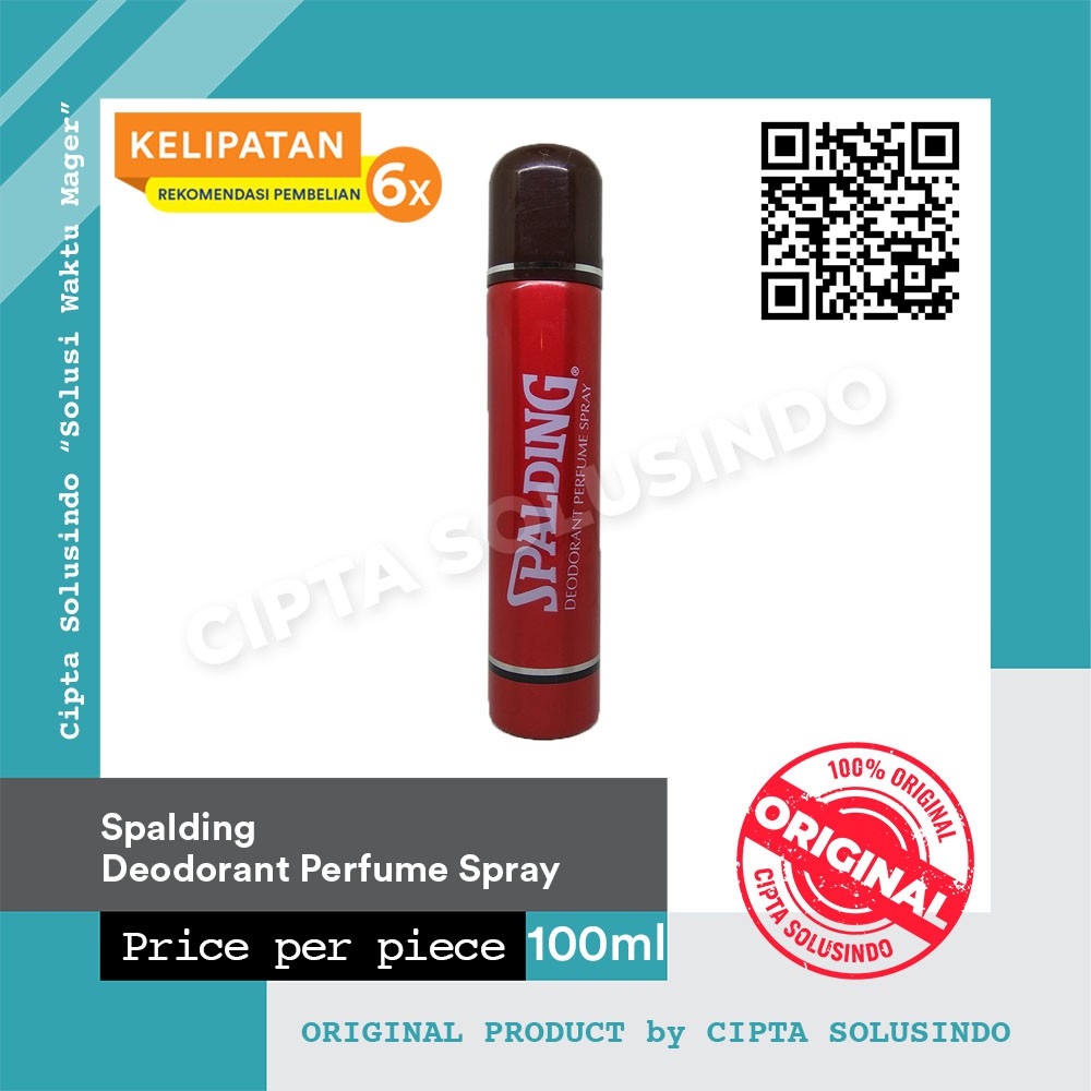 Jual Deodorant - Spalding - Deodorant Parfum Spray Sedang 100ml (each ...