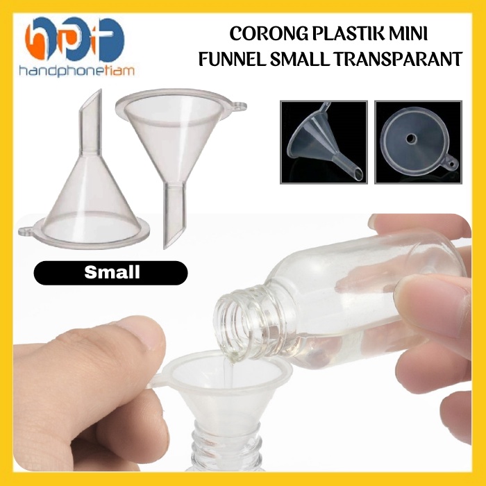Jual Corong Mini Plastik Transparant Funnel Small Untuk Refill Parfume ...
