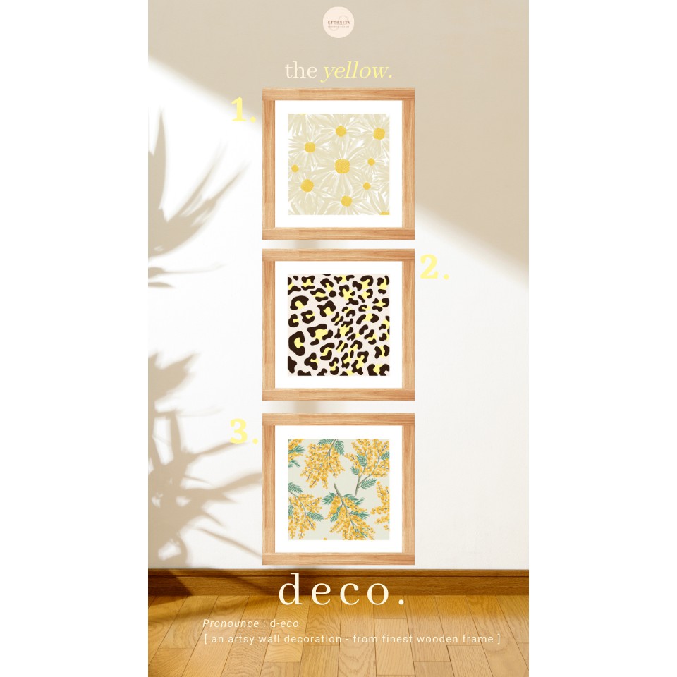 Jual The Yellow - deco - wooden wall decoration | hiasan dinding ...