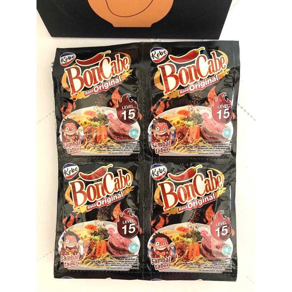 Jual KOBE Bon Cabe Rasa Original Level 15 6gr | Shopee Indonesia