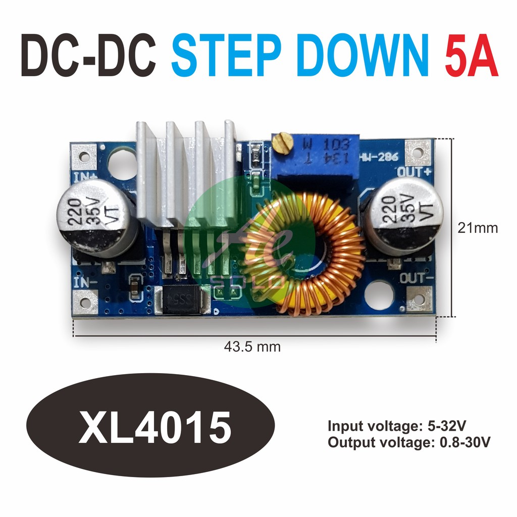 Jual XL4015 DC-DC Step Down Buck Module Penurun Tegangan 5A Compact | Shopee Indonesia