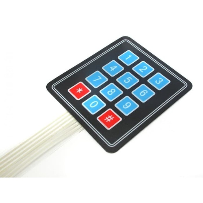 Jual 4x3 Matrix 12 Key Array Membrane Switch Keypad Keyboard 3x4 Arduino | Shopee Indonesia
