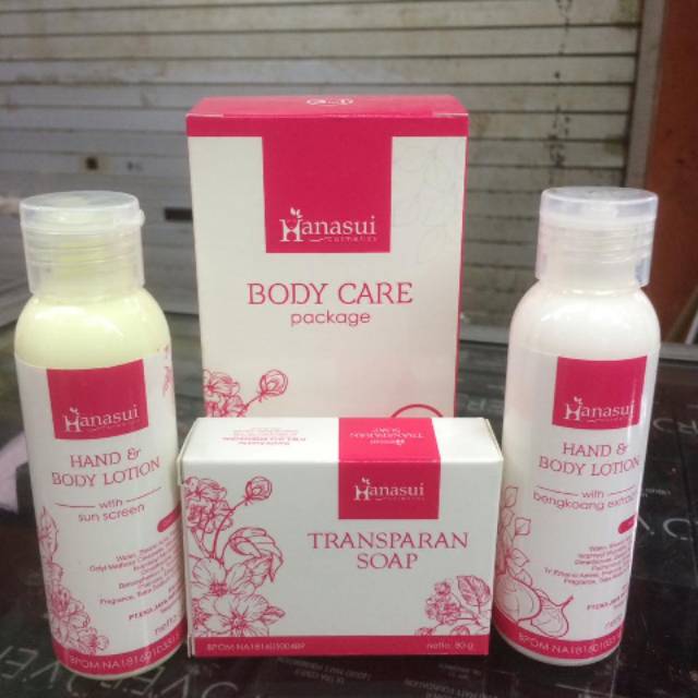 Jual Perawatan tubuh /paket bodycare hanasui3in1 BPOM | Shopee Indonesia