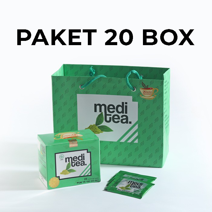 Jual Paket 20 Box Meditea Teh antikanker antioksidan dan autoimun ...