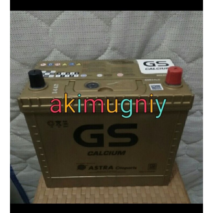 Jual aki gs Astra calcium 65b24ls 12v 55ah CRV hrv Yaris Vios stream Sienta wuling odissey ...