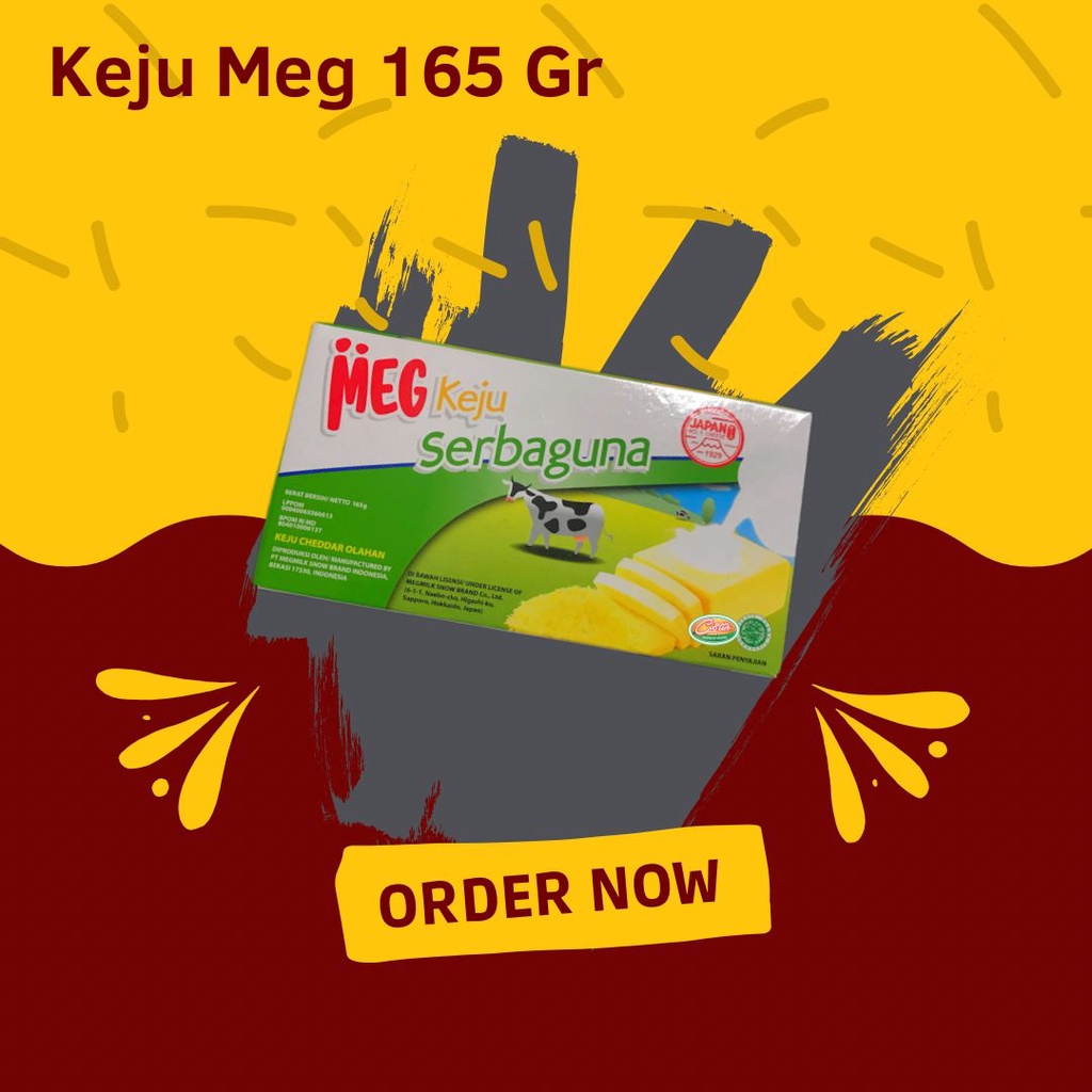 Jual keju Meg cheddar 165 gr | Shopee Indonesia