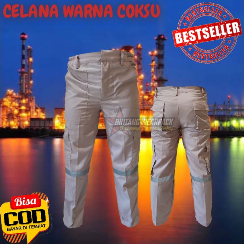 Jual wearpack celana proyek/celana panjang proyek/seragam kerja model ...