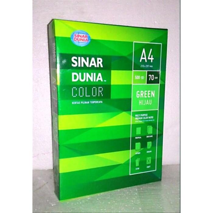 Jual Kertas Hvs 70Gram A4 Sinar Dunia Warna Hijau ( Lagoon)/Rim ...
