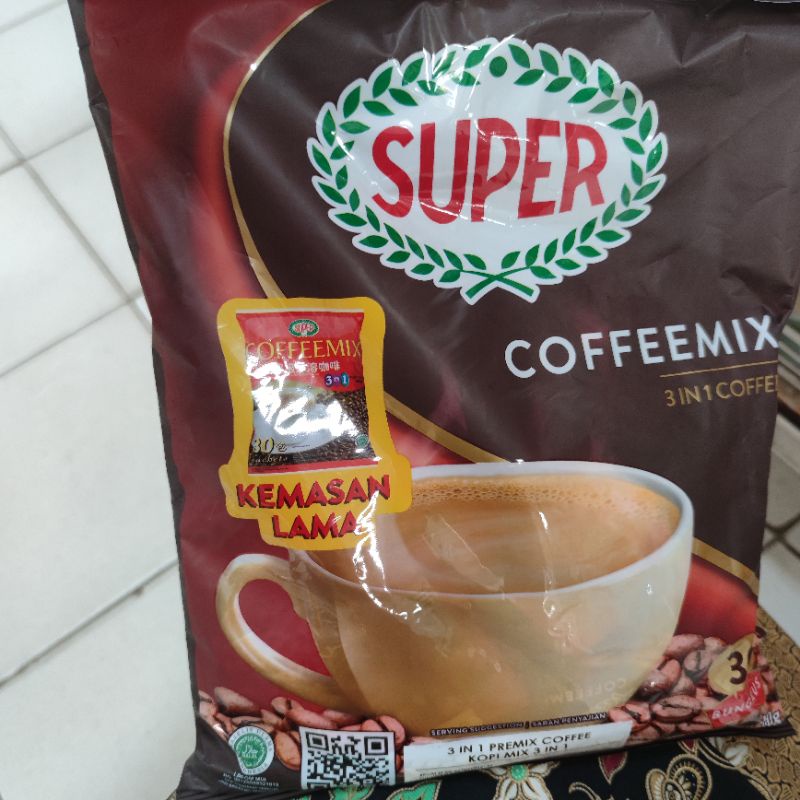 Jual KOPI SUPER 3IN1 INSTANT COFFEEMIX 30'S 20GR | Shopee Indonesia