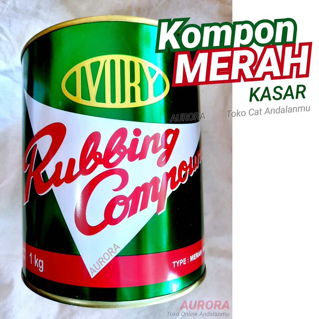 Jual Kompon MERAH Ivory 1Kg Rubbing Compound Kasar Cream Penghilang ...