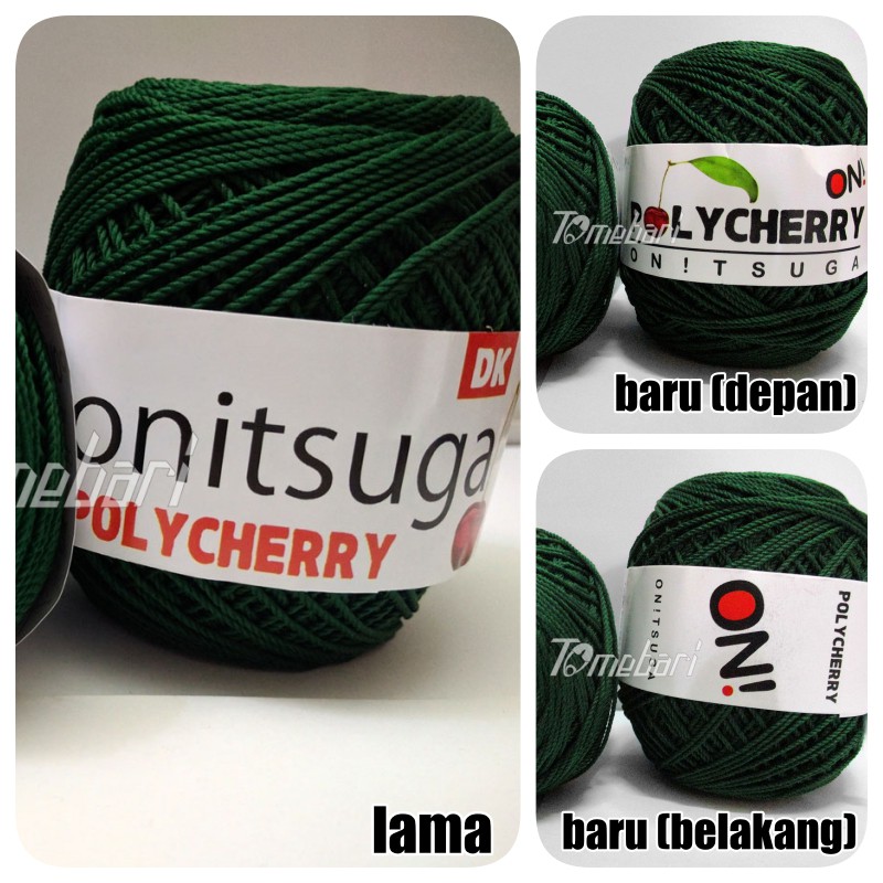 Jual BENANG RAJUT POLYESTER ONITSUGA POLYCHERRY HIJAU GELAP (TBP- 031 ...