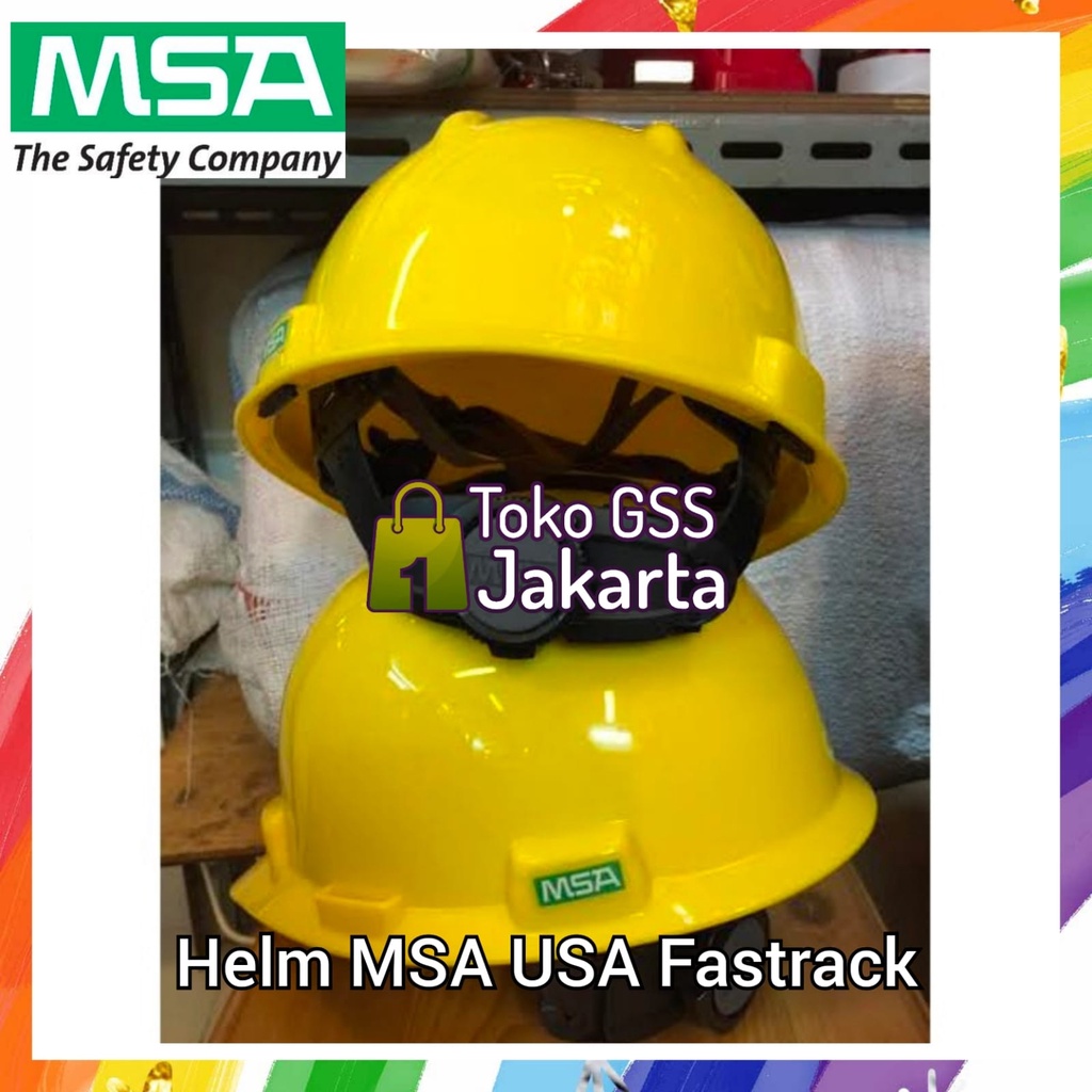 Jual Safety Helmet MSA USA V-gard Fastrac Suspension Fastrak Original ...