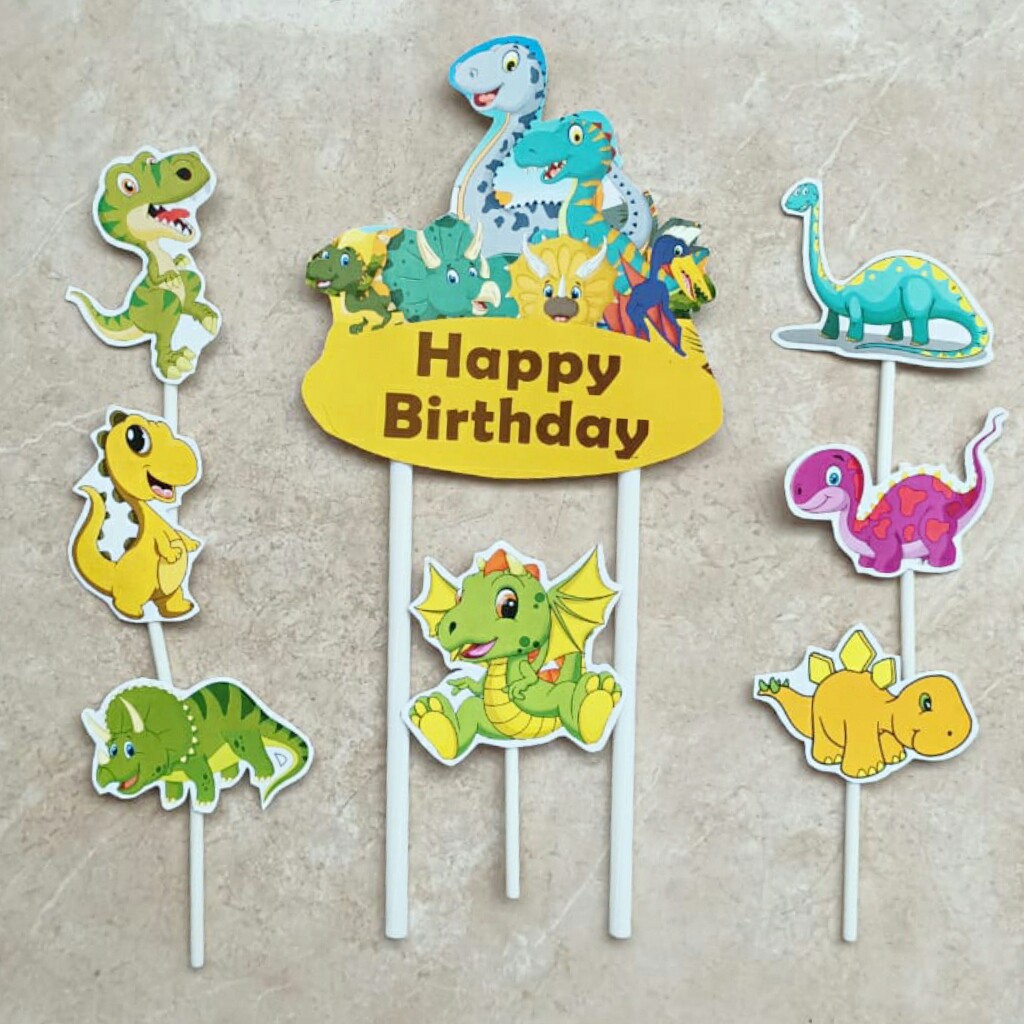 Jual cake topper hiasan tusukan kue cake ulang tahun happy birthday ...