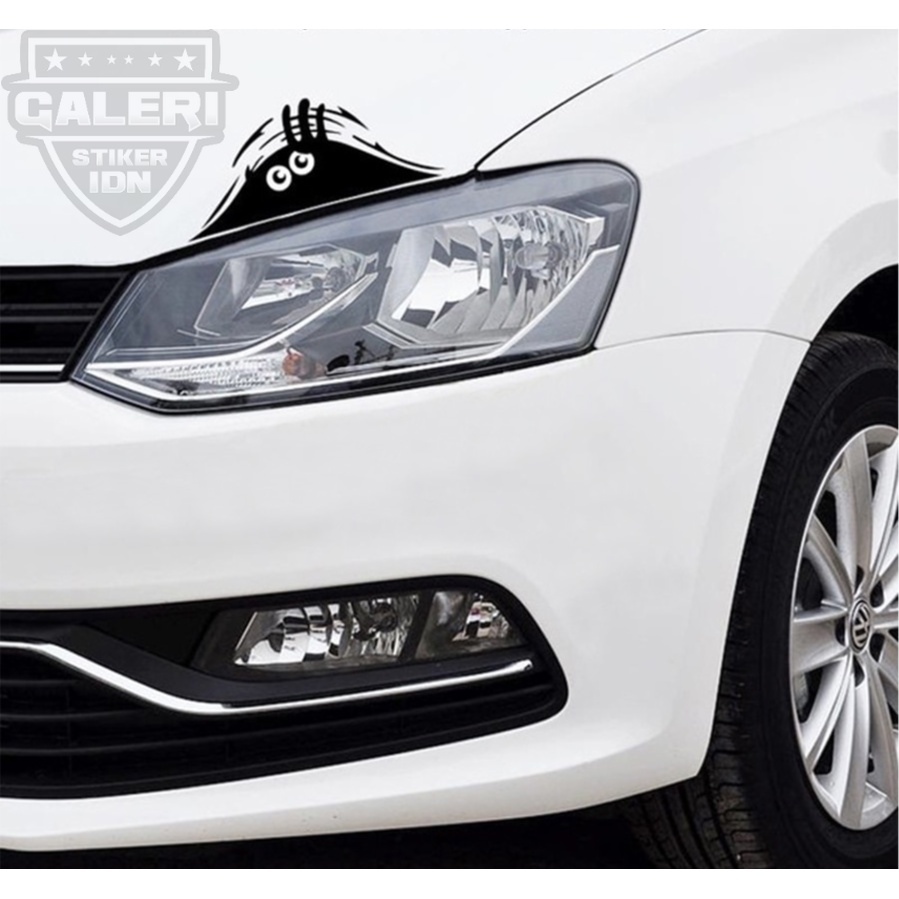 Jual Stiker Mobil Monster Lucu Mengintip Dekorasi Senyum dan Kemarahan ...