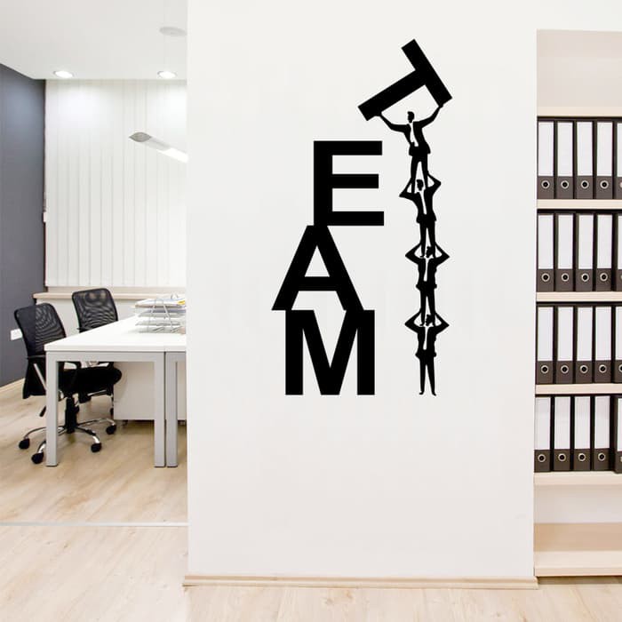 Jual Wall Stiker Qutes Team Sticker Dinding Kaca Kantor Kamar Rumah ...