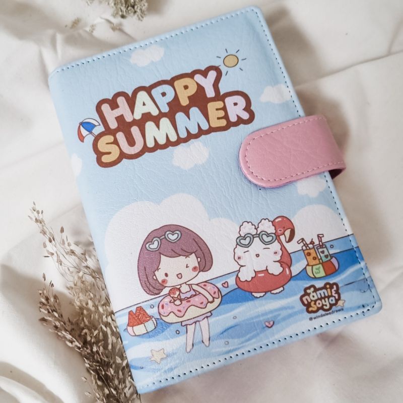 Jual Nami and Soya Summer 6 Holes A5 Binder for Bullet Journaling Bujo ...