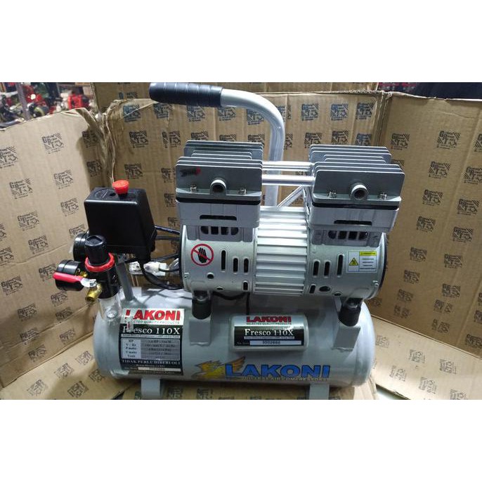 Jual Mesin Kompresor Pompa Pumpa Angin Oilless Silent 1HP Lakoni ...