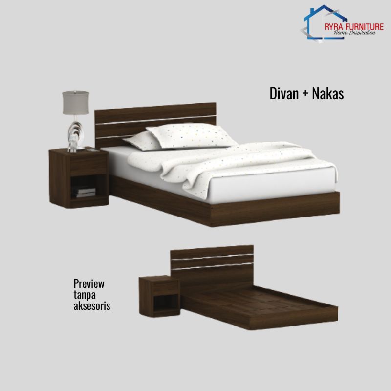 Jual DIVAN / TEMPAT TIDUR/ DIVAN MINIMALIS FREE 1 NAKAS - GRANADA 120 ...