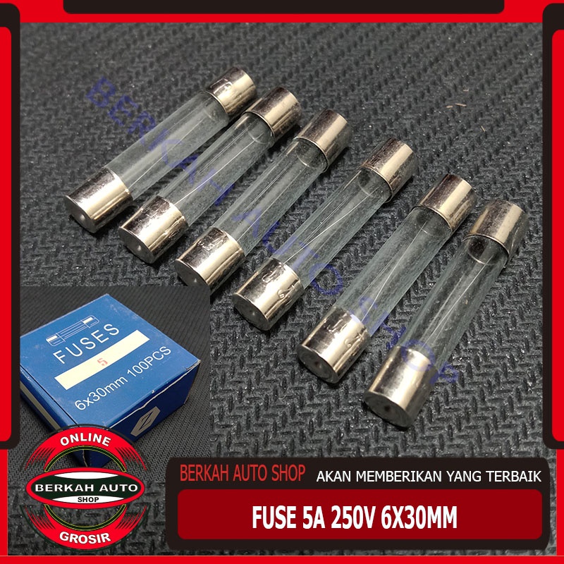 Jual Fuse 5A 250V - Sekering 5A 250V 6x30 mm | Shopee Indonesia