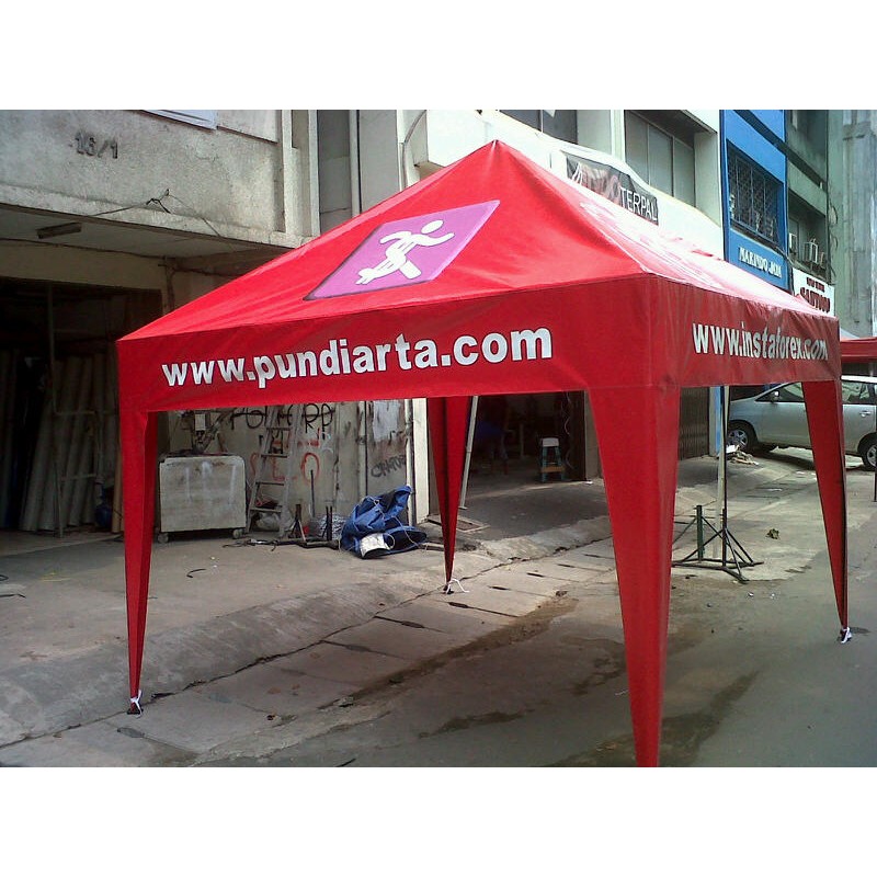 Jual Tenda Stand Cafe 2M x 3M Full Branding + Logo | Shopee Indonesia