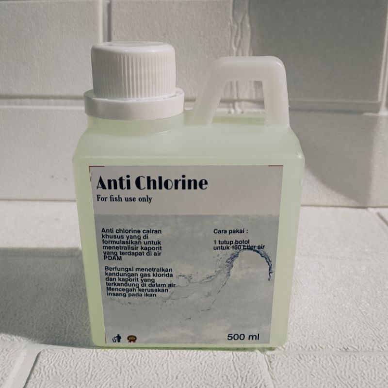 Jual Anti klorin chlorin 500 ml penetral air PAM akuarium dan kolam | Shopee Indonesia