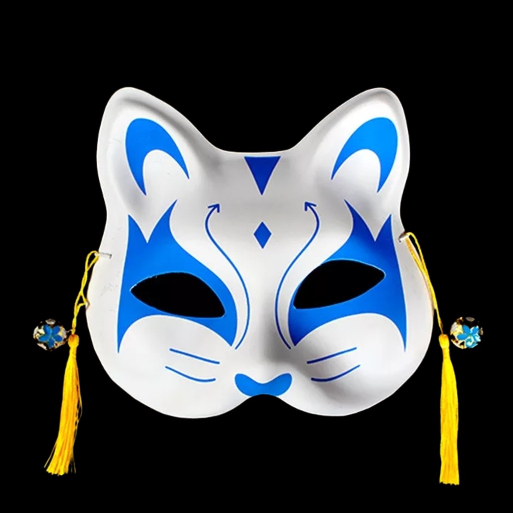 Jual Topeng Rubah Anbu Cosplay Ninja Kucing Japanese Anime Demon Slayer ...