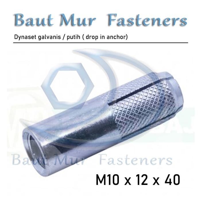 Jual Dinaset m10 / dynaset 10mm / drop in anchor m10 / dinaset 10 mm | Shopee Indonesia