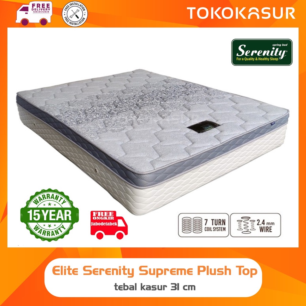 Jual Elite Serenity Supreme Plush Top Matrass Only | Shopee Indonesia