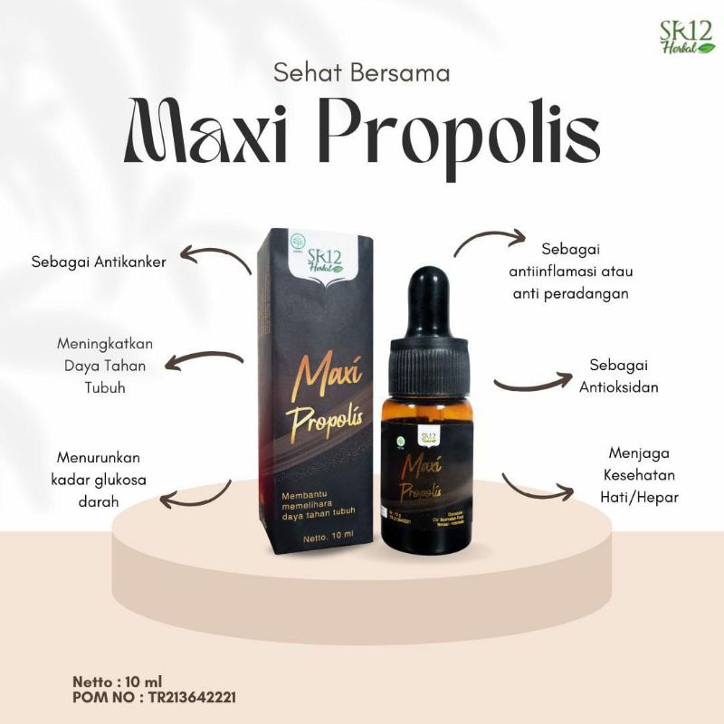 Jual MAXI PROPOLIS SR12 HERBAL SKINCARE UNTUK DAYA TAHAN TUBUH | Shopee Indonesia