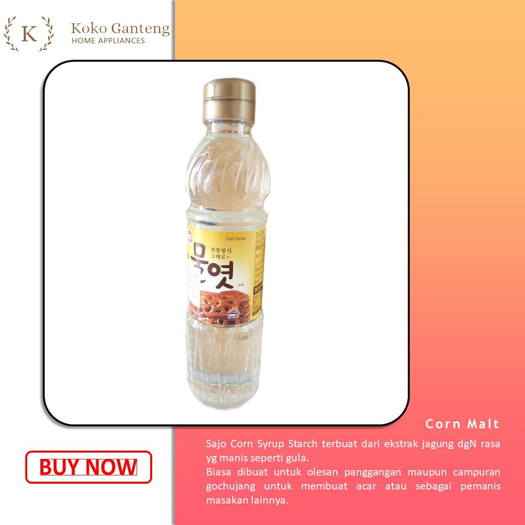 Jual SAJO CORN MALT SYRUP - MULYOT SIRUP JAGUNG KOREA 700 GR IMPORT ...