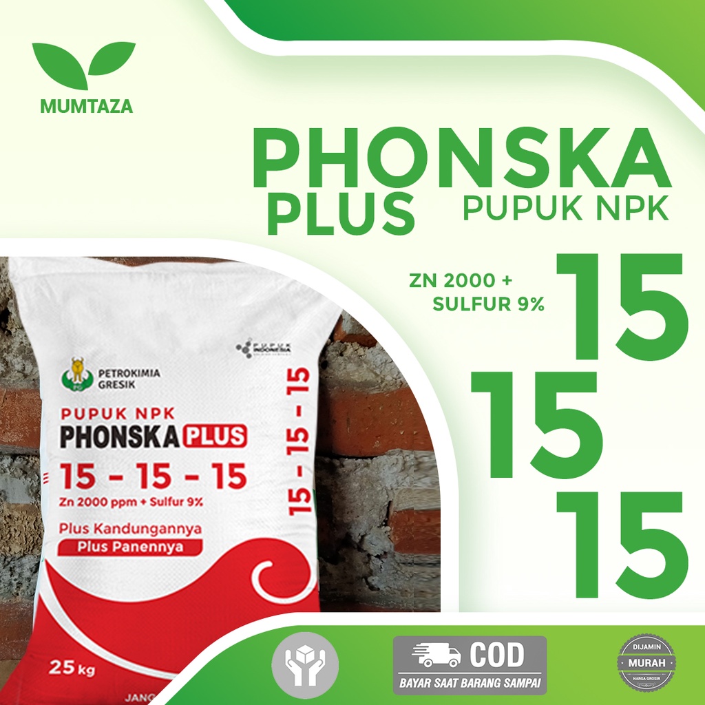 Jual Pupuk NPK Phonska plus 15 15 15 kemasan repack 0.5 kg | Shopee Indonesia