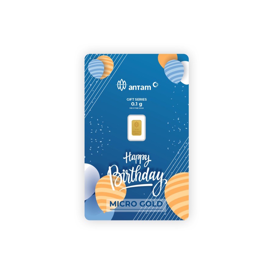 Jual Micro Gold Antam GIFT SERIES Happy Birthday #2 | Shopee Indonesia