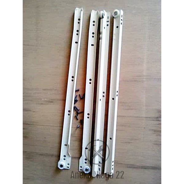 Jual Aneka - Rel Laci HUBEN 45 cm Putih Drawer Cabinet Slide HUBEN RLH ...
