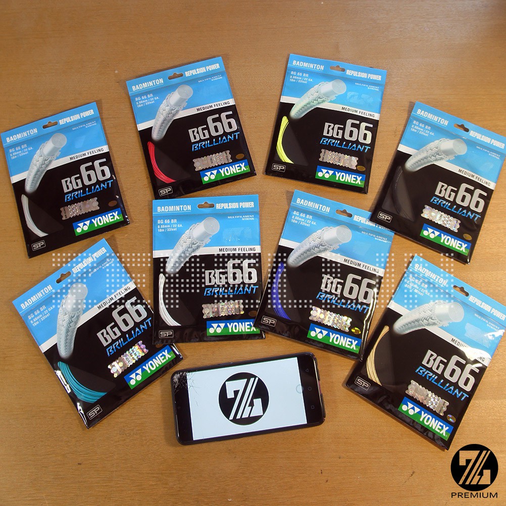 Jual SENAR BADMINTON YONEX BG66 BRILLIANT ORIGINAL / SENAR YONEX BG 66 ...