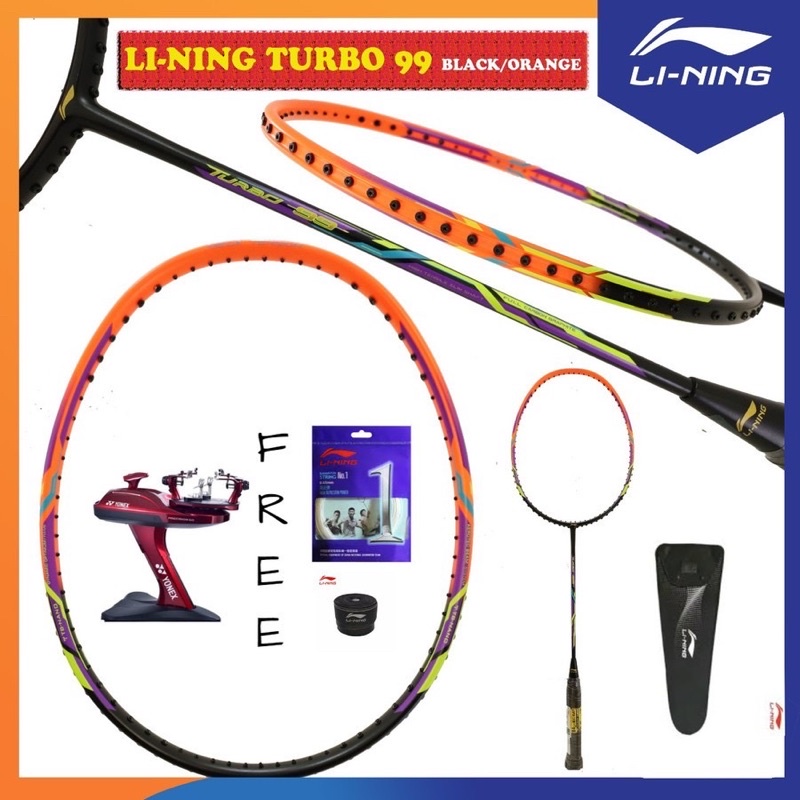 Jual RAKET LINING TURBO 99 RAKET BADMINTON ORIGINAL | Shopee Indonesia