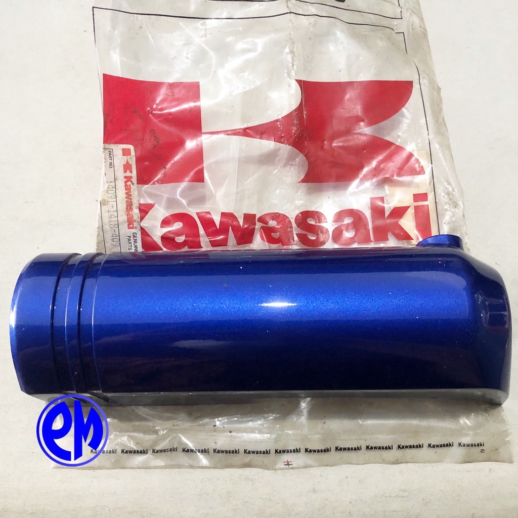 Jual cover shock depan kanan kaze r biru tua kode 3V Original 14091 ...