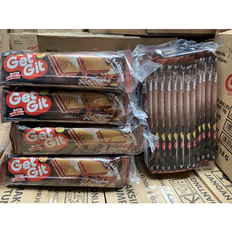 Jual Get Git Wafer Barbeque Kemasan 1 Plastik isi 12 Bungkus | Shopee ...