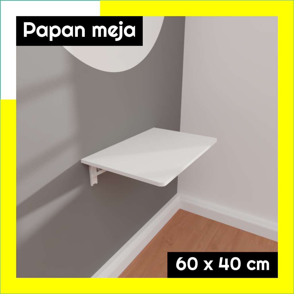 Jual Meja Lipat Dinding Uk 60x40 cm - Meja Tempel Dinding Free Fischer ...